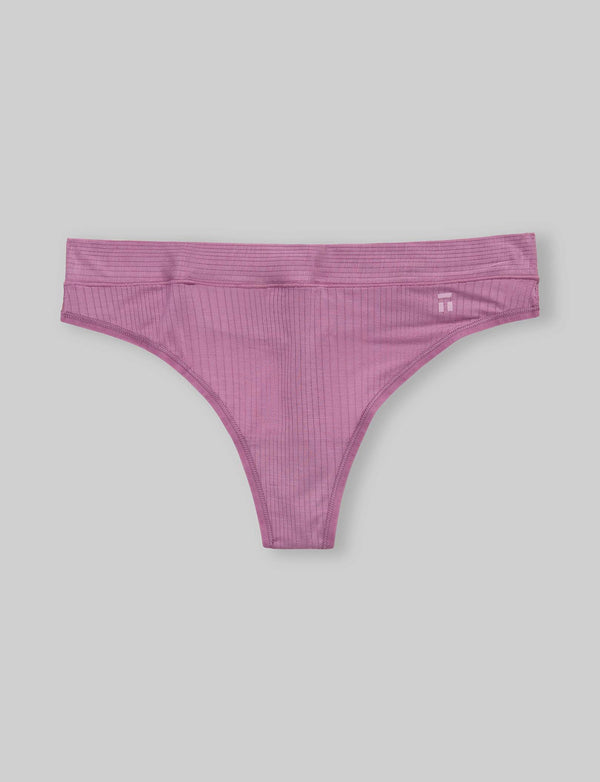 Women's Second Skin Luxe Rib Thong – Tommy John