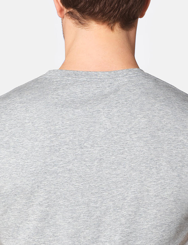 Plain Gray T Shirt Front And Back
